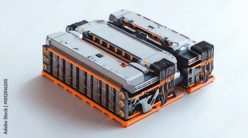 Modular EV battery pack design with high-performance cells and wiring ...