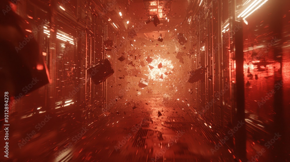 Hostile AI Invasion - Futuristic Ray Tracing Concept Art of AI Robot ...