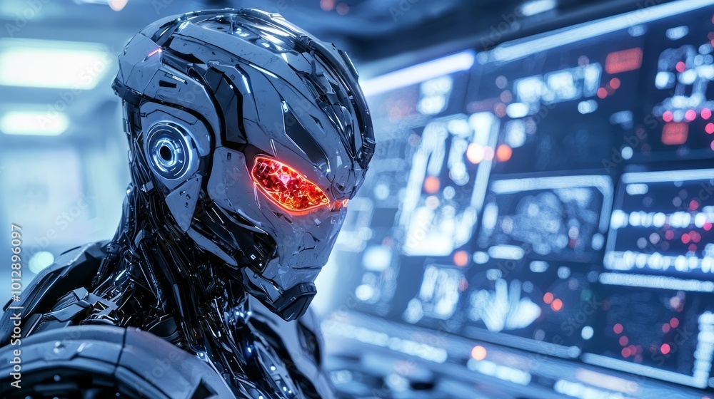 Artificial Intelligence Hostile Takeover - Futuristic Ray Tracing ...