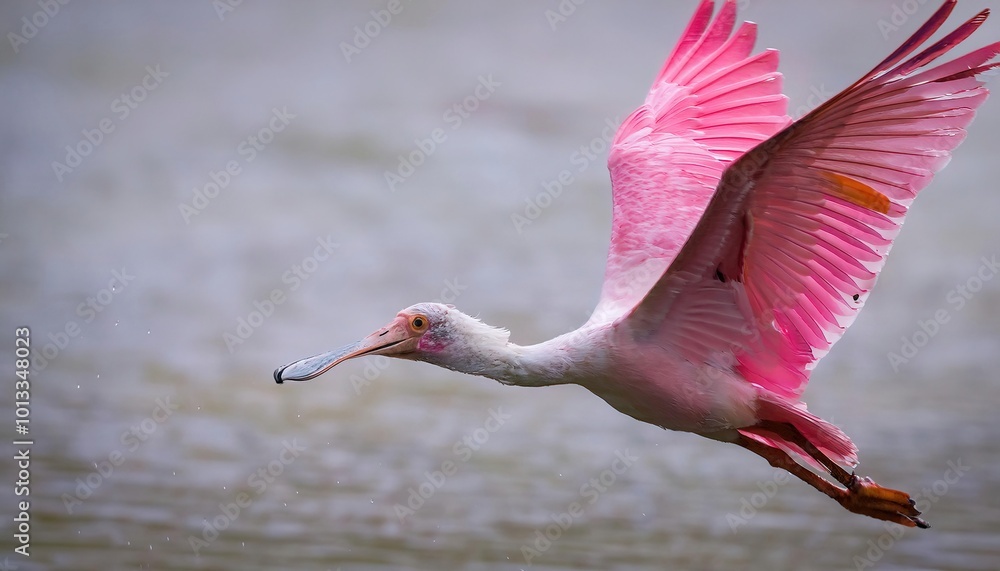 roseate spoonbill - Platalea ajaja - is a gregarious wading bird of the ...