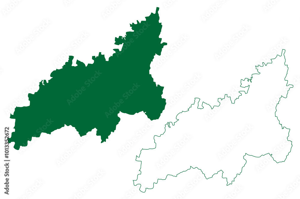 Washim district (Maharashtra State, Amravati Division, Republic of ...