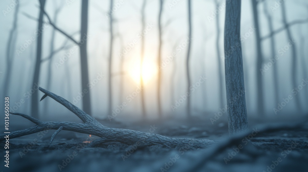 Forest Devastation, a striking 3D visualization capturing the aftermath ...