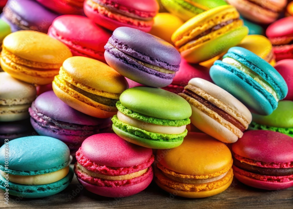 Bright macaron clip art collection ideal for creative projects ...