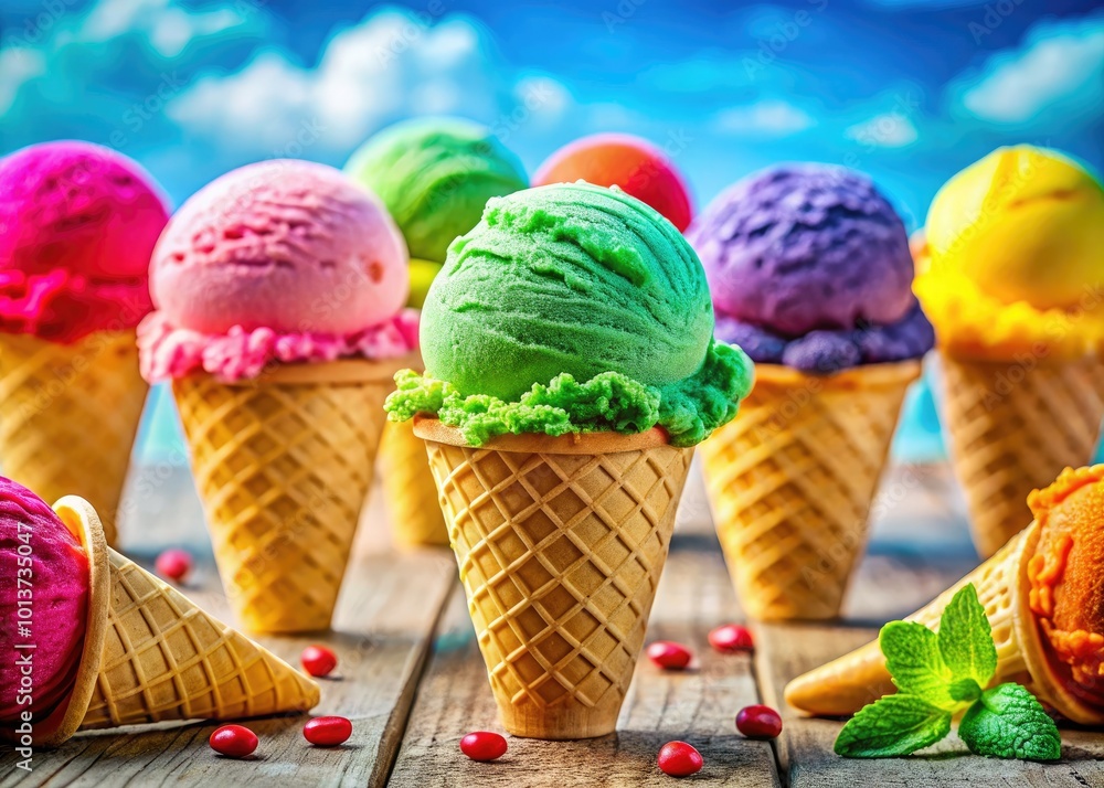Cheerful ice cream printable templates ideal for engaging summer ...