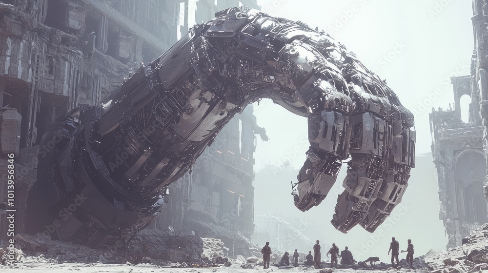 Dystopian Future: AI's Dominance Revealed Through Massive Mechanical ...