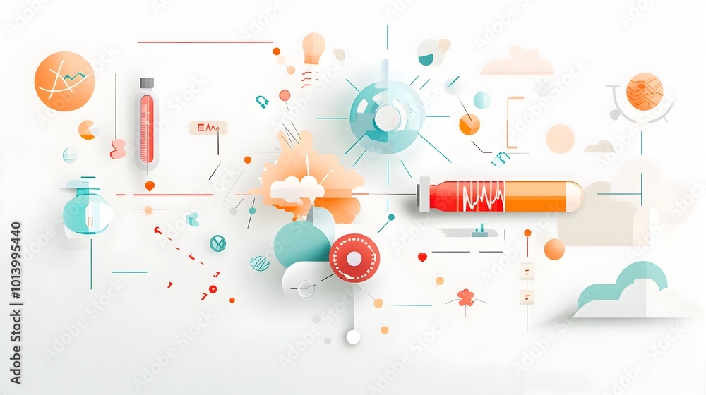 Infographic style visualization depicting the key functions and ...
