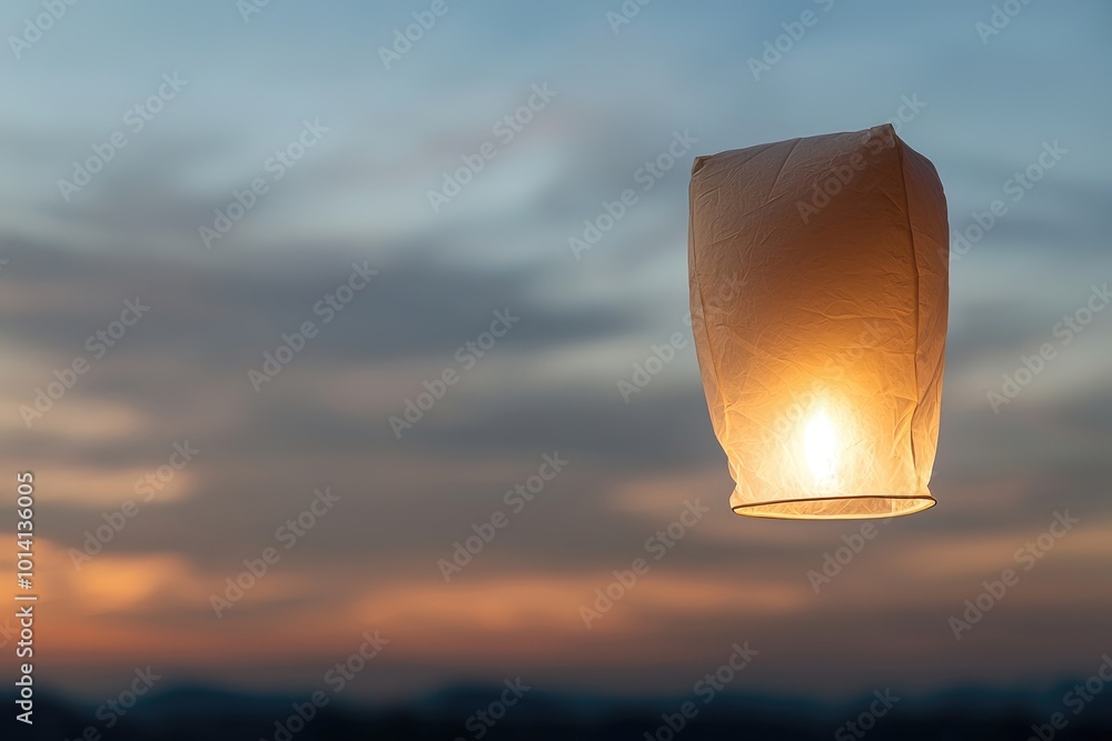 Lantern festival in Thailand: vibrant Yi Peng festival glowing lanterns ...
