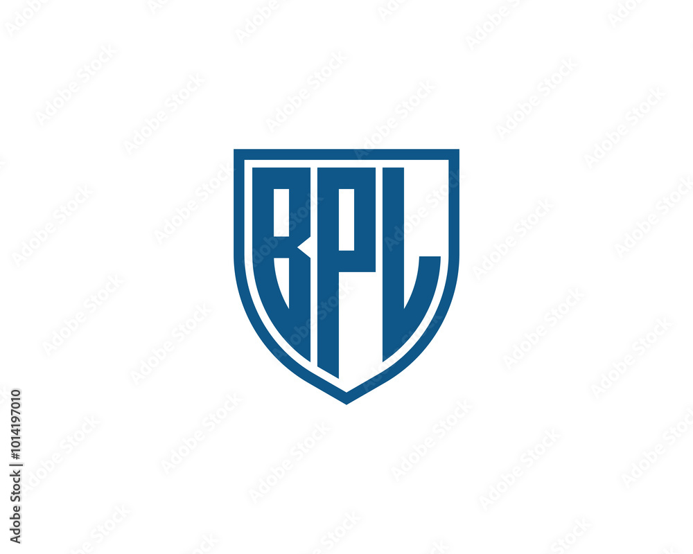 BPL logo design vector template. BPL Stock Vector | Adobe Stock