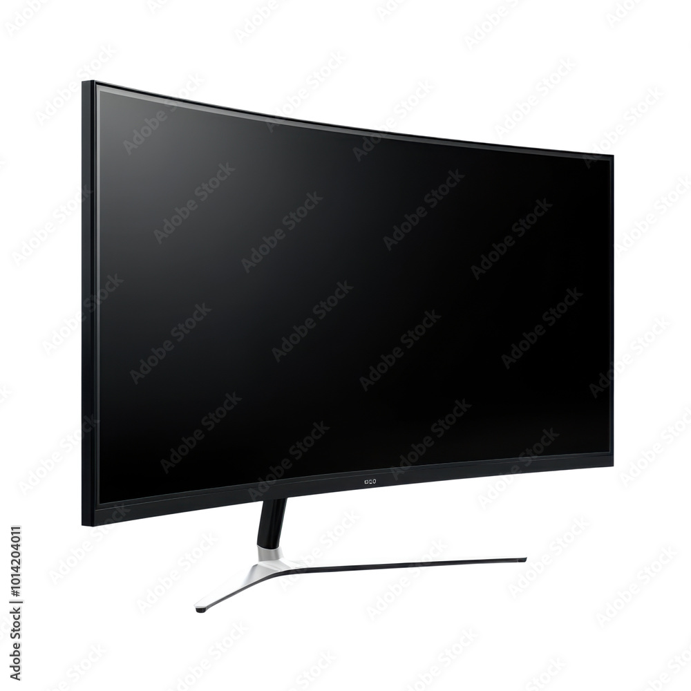 Realistic led monitor isolated on transparent background. Vector ...