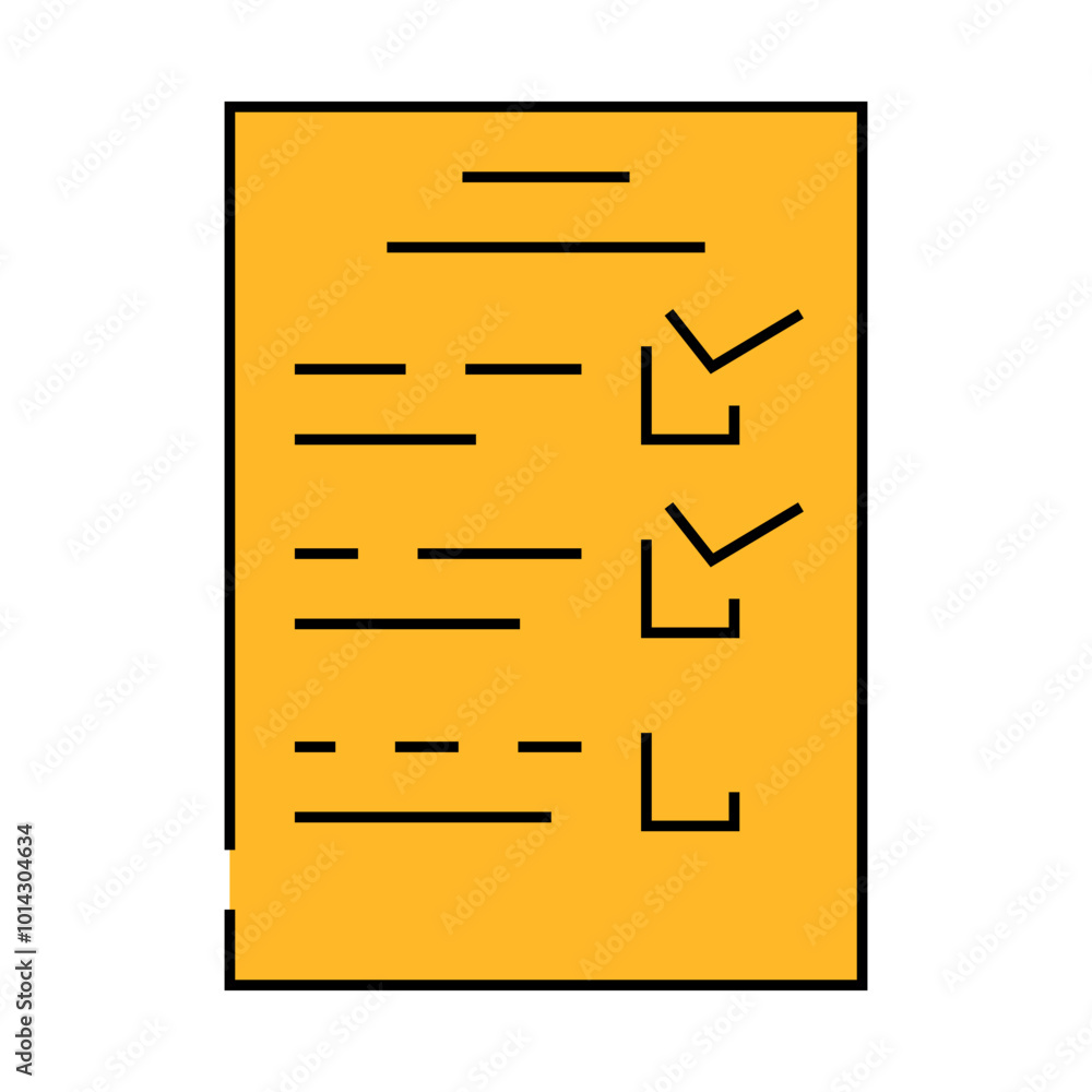 check list line icon vector. check list sign. isolated symbol illustration Stock Vector | Adobe ...