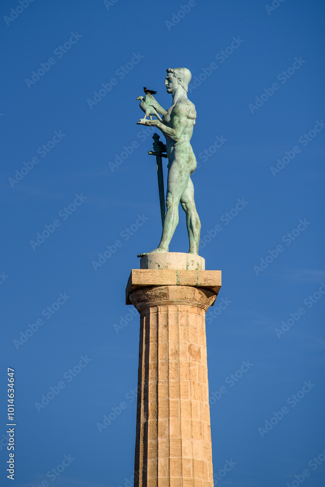 Victor monument, symbol of Belgrade, commemorating victory in the First ...