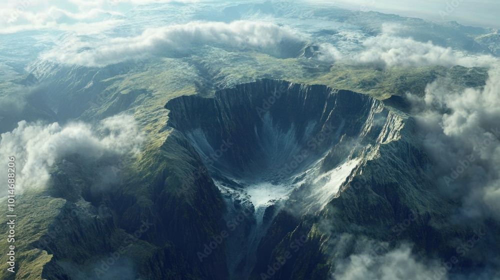 Tectonic plates colliding, forming new mountain ranges during Earth's ...