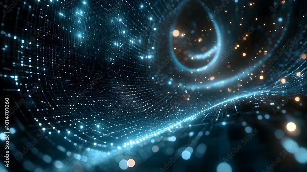 Quantum Computing Abstract Digital Background with Futuristic Patterns ...