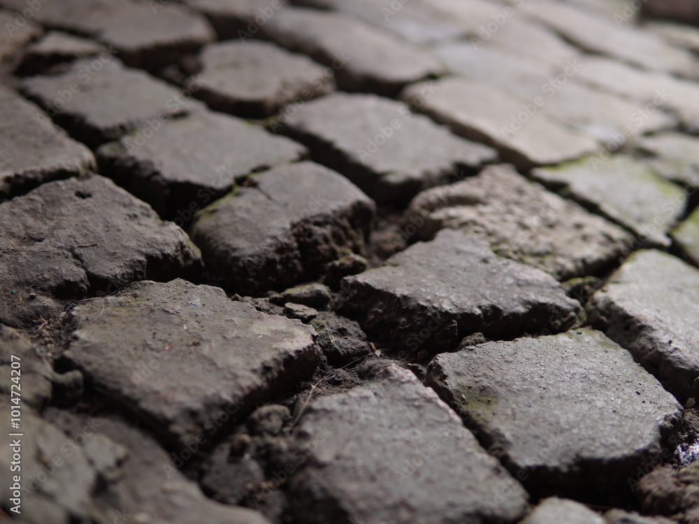 surface texture of a floor made of brick. uneven surface texture ...
