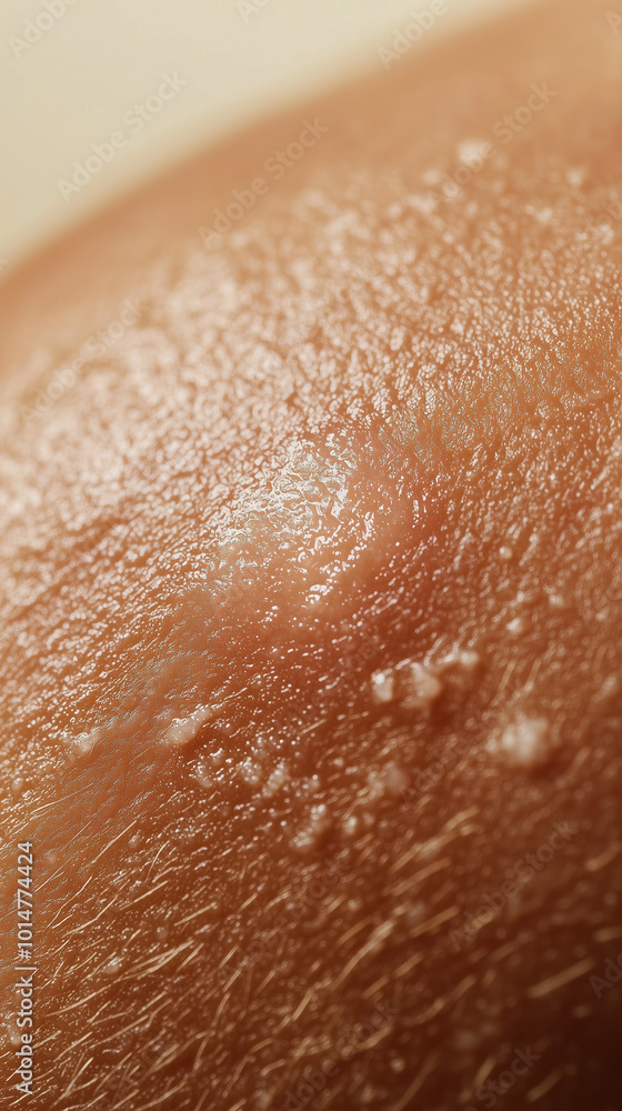 Dermatological Close-Up of Pityriasis Rosea with Oval Salmon-Colored ...