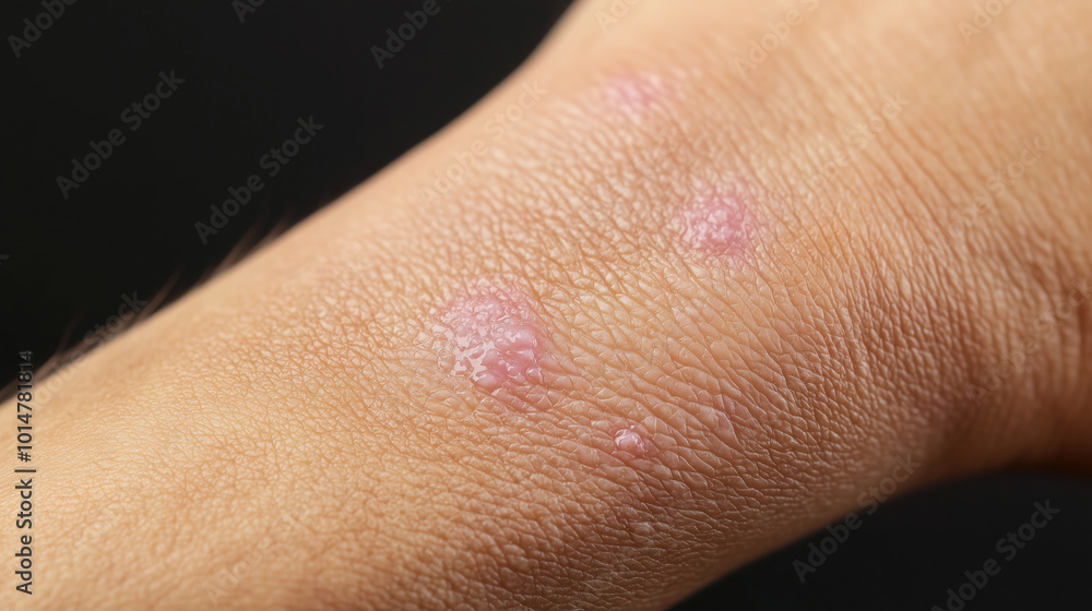 Lichen Planus Skin Condition: High-Resolution Image of Purplish Flat ...