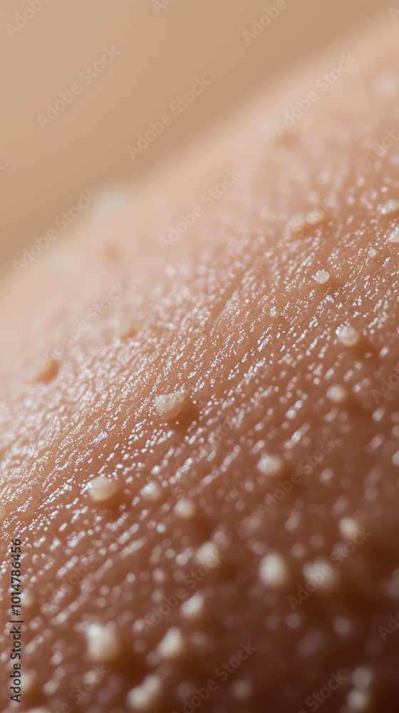 High-Resolution Macro Image of Keratosis Pilaris on Arm Showing Rough ...