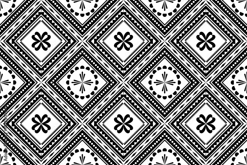 Geometric ethnic oriental seamless pattern traditional Design for ...