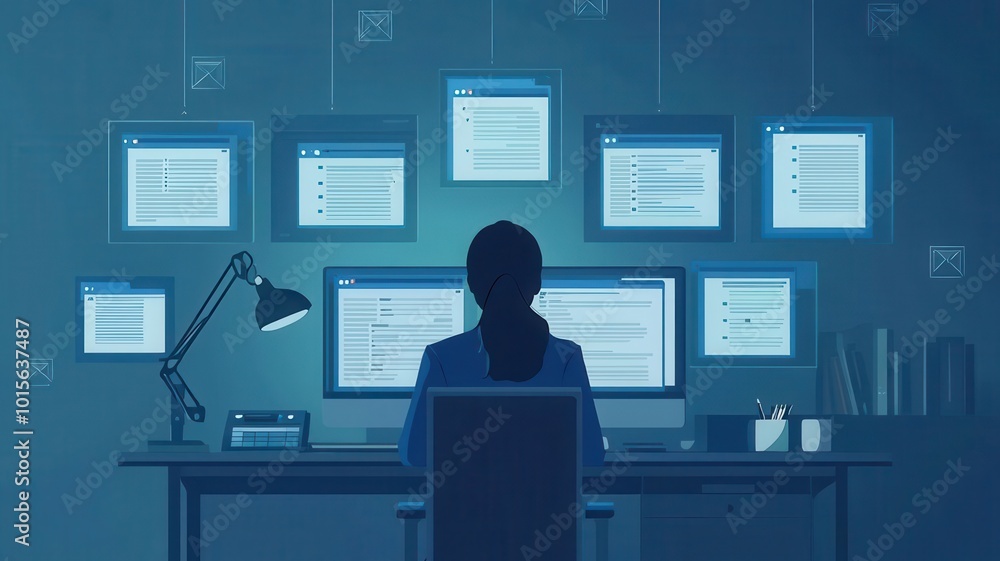 Employee training with a phishing detection system, showing how to ...