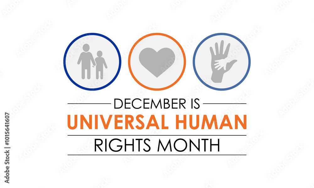vector graphic of Universal Human Rights Month background design ...