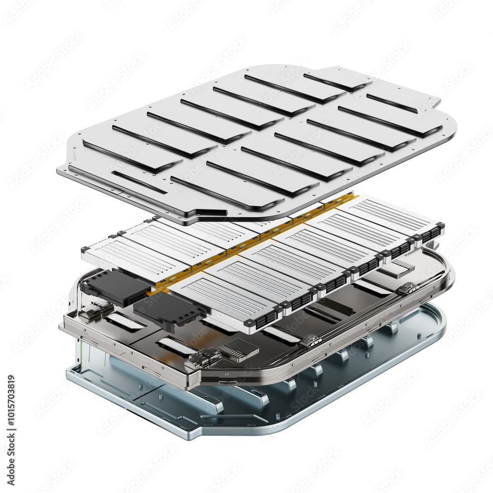Cutaway ev battery isolated Stock Photo | Adobe Stock