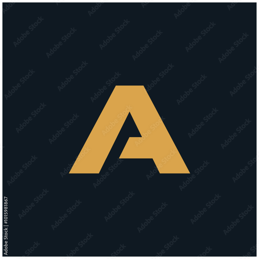 Simple Modern minimal letter A logo design very clean memorable Stock ...