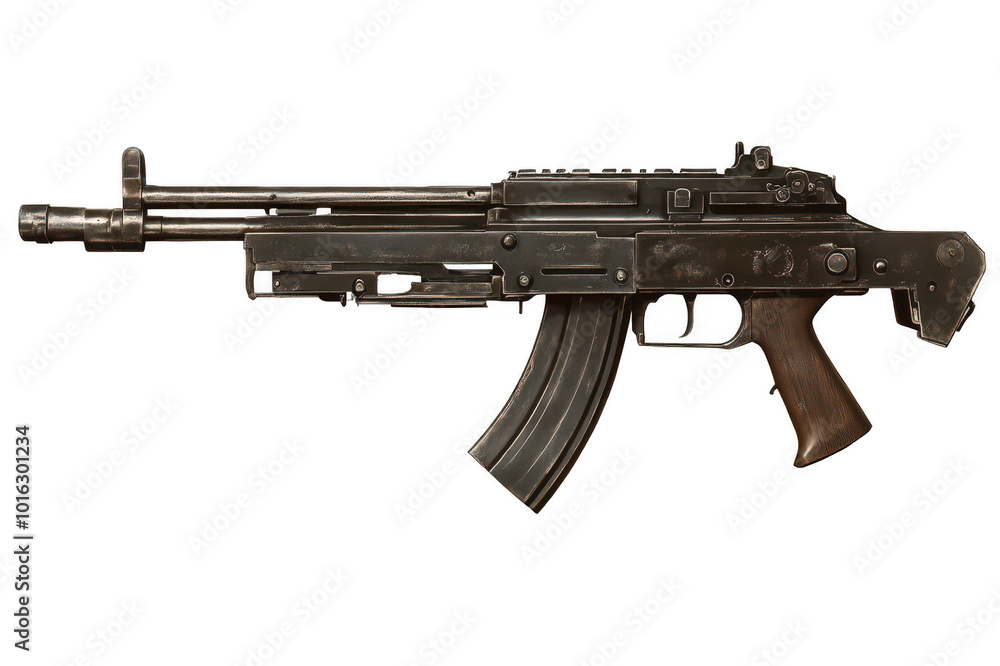 Military machine gun on a transparent background Stock Illustration ...