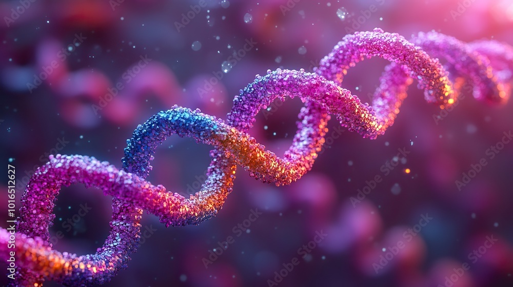 dna double helix structure in vibrant colors representing gene therapy ...