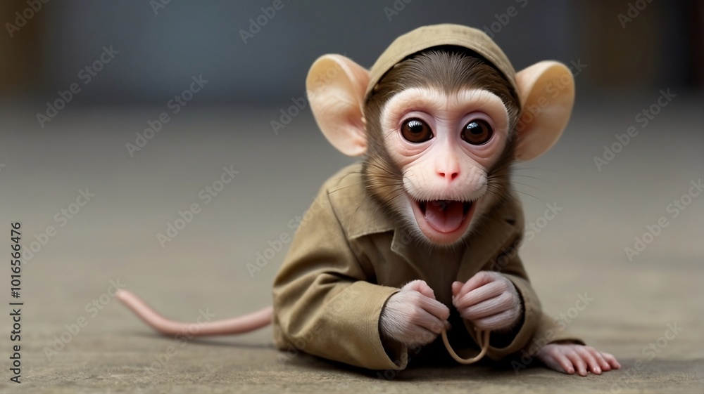 funny monkey Monkey See, Monkey Do: A Hilarious Adventure Stock ...