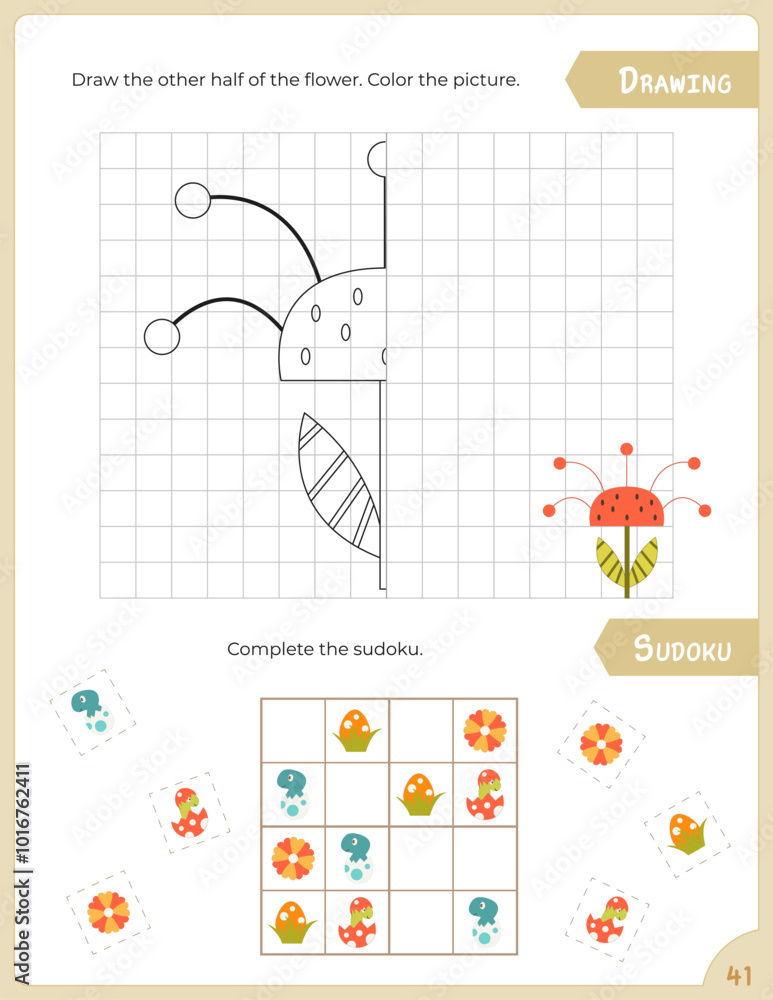 Cute dinosaur Activity Pages for Kids. Printable Activity Sheet with ...