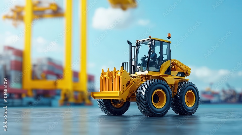 Loader with real-time load weight monitoring system, ensuring accurate ...