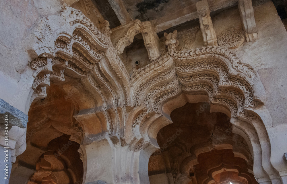 Lotus Mahal is an architectural masterpiece, a two-story structure with ...