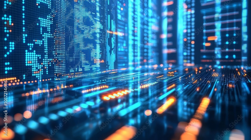 Big Data Analytics Visualizing Multiple digital graphs depicting big ...