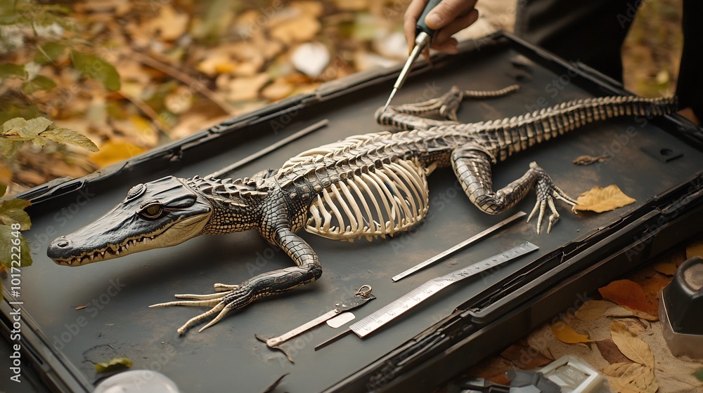 Anatomy of crocodile skeletal structure and muscles herpetologist with ...