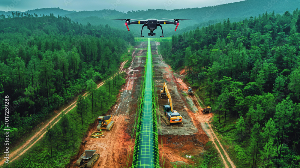 Aerial Drone Survey of Pipeline Construction Site Using LiDAR ...