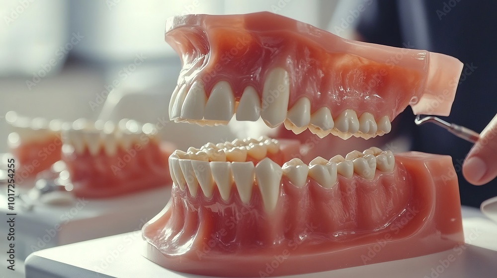 Anatomy of human jaw detailed teeth and mandible orthodontist using ...