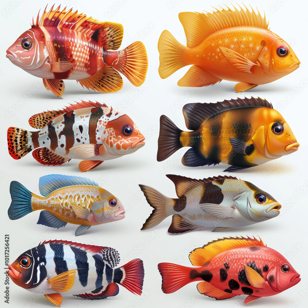 Vector illustration clipart on white background isolated. Set of ...