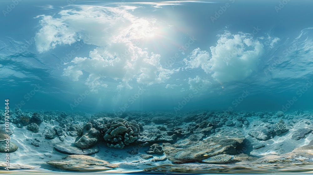 Virtual Reality Underwater Exploration: 8K 360-Degree Equirectangular ...