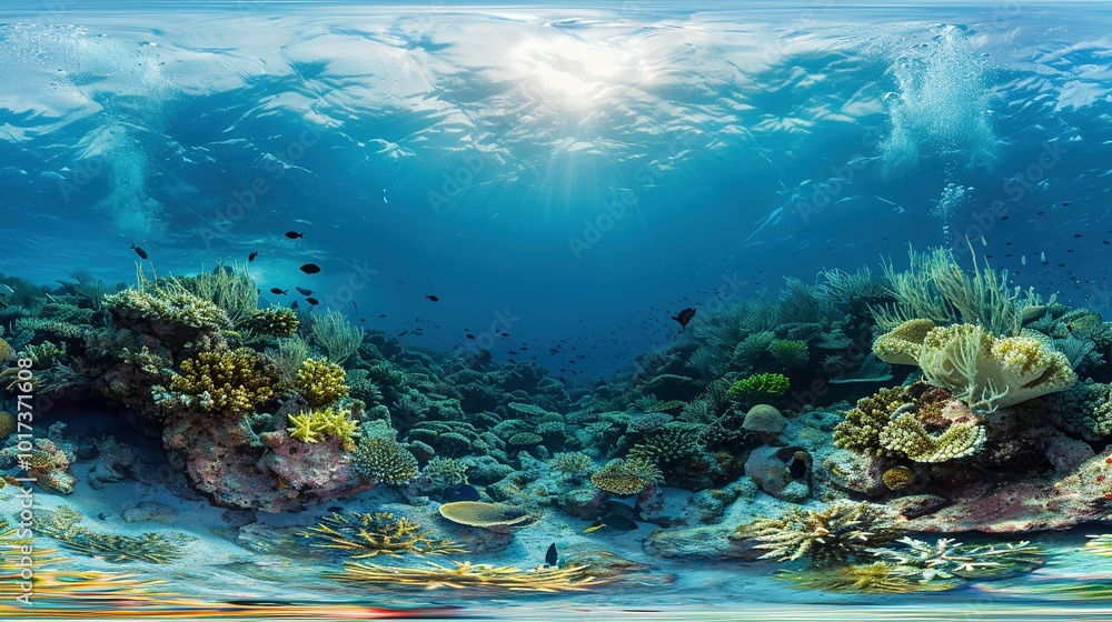 HDRI Spherical Panorama of an Underwater World: 8K Resolution 360 ...