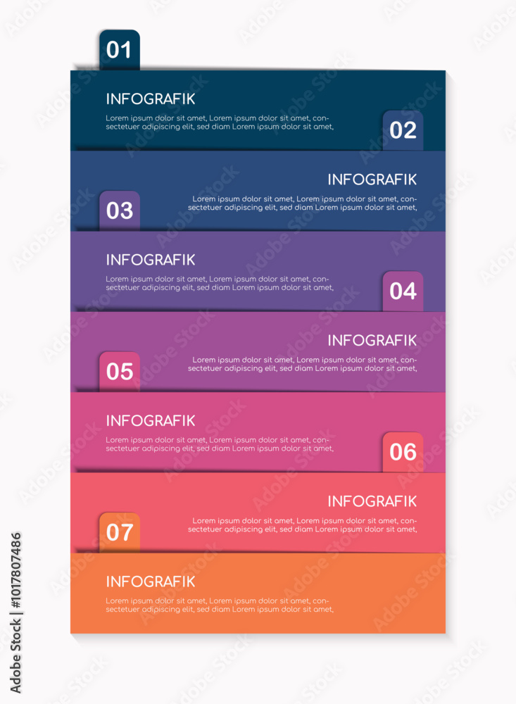 Infographic label template, step by step, timeline journey, table of ...