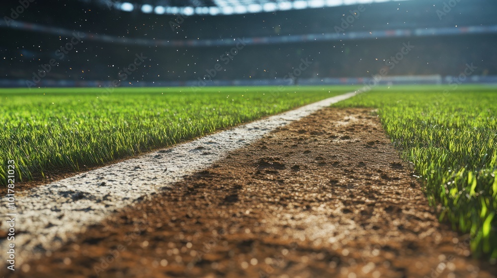 Soccer field texture with dirt and wear, creating a more authentic ...