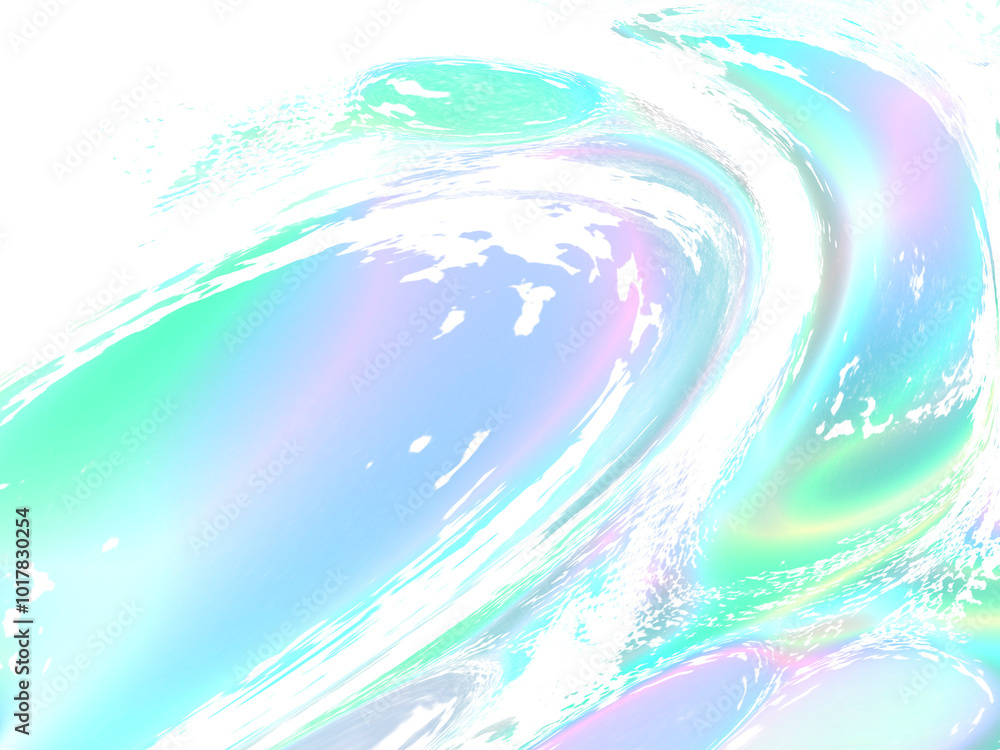 Enhance your decor with this delicate rainbow abstract composition ...