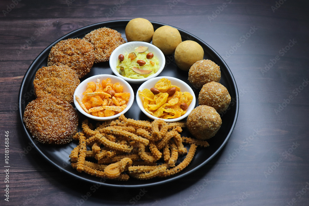 Indian festival food. Diwali Special sweet and salty snacks include ...