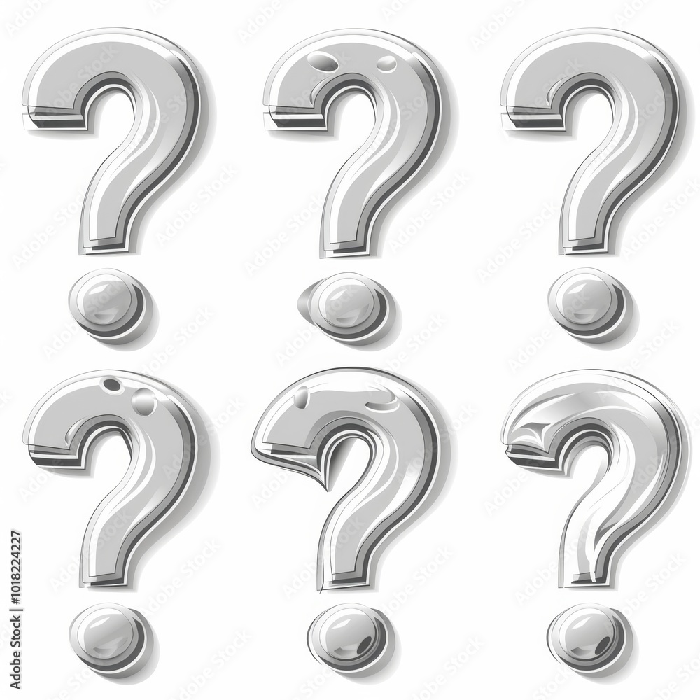 Question mark icon, quiz symbol, interrogation sign, simple rebus ...