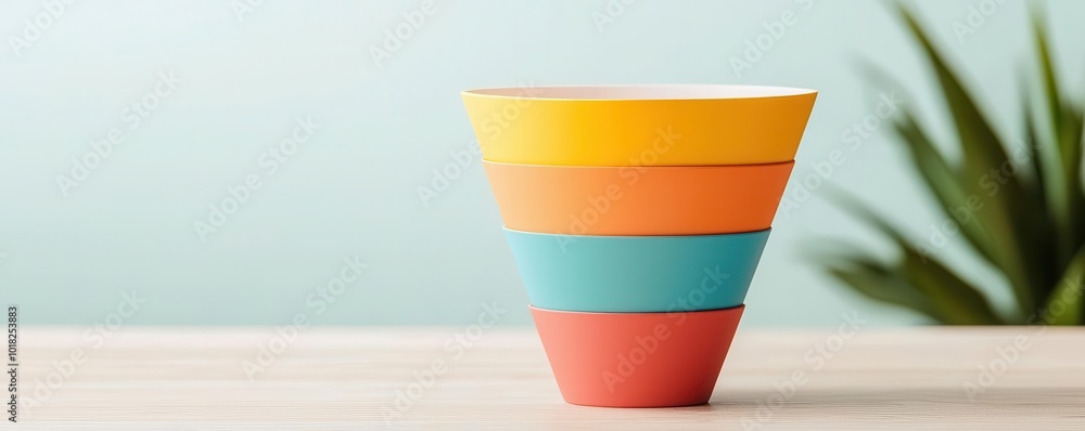 Closeup of a comprehensive marketing funnel strategy diagram, showing ...