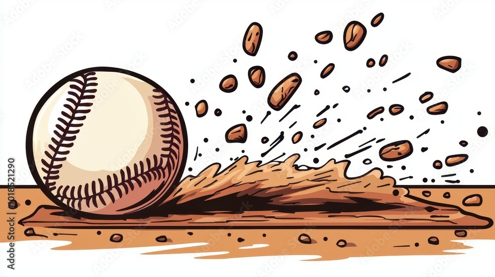 a baseball sliding into base clipart, action moment, flat cartoon style ...