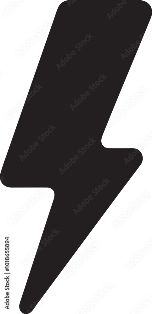 Thunder and Graffiti-style lightning bolt symbol stencil with spray ...