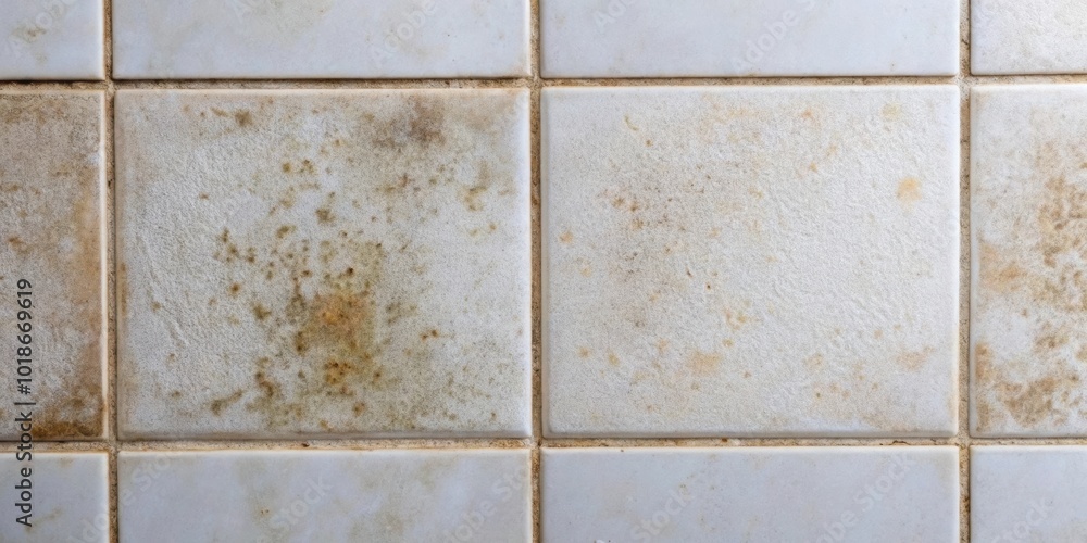 Clean Fungus Mold from Grout Lines on Ceramic Tiles with Cleaning Agent ...