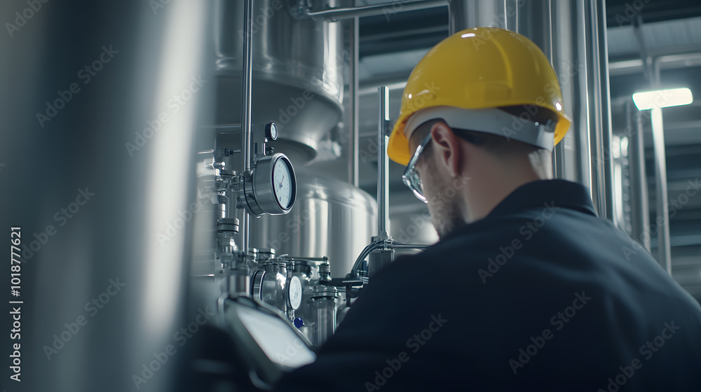 Energy Plant Operations: Engineers Managing and Monitoring Systems ...