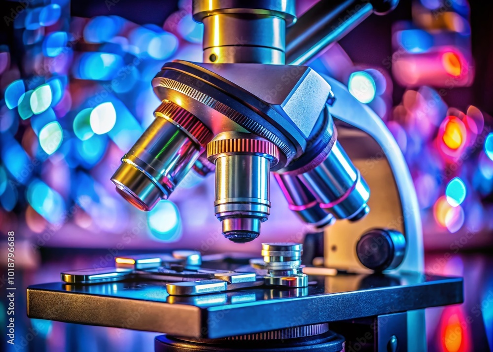 High-Resolution Images of a Microscope with Detailed Lenses and ...